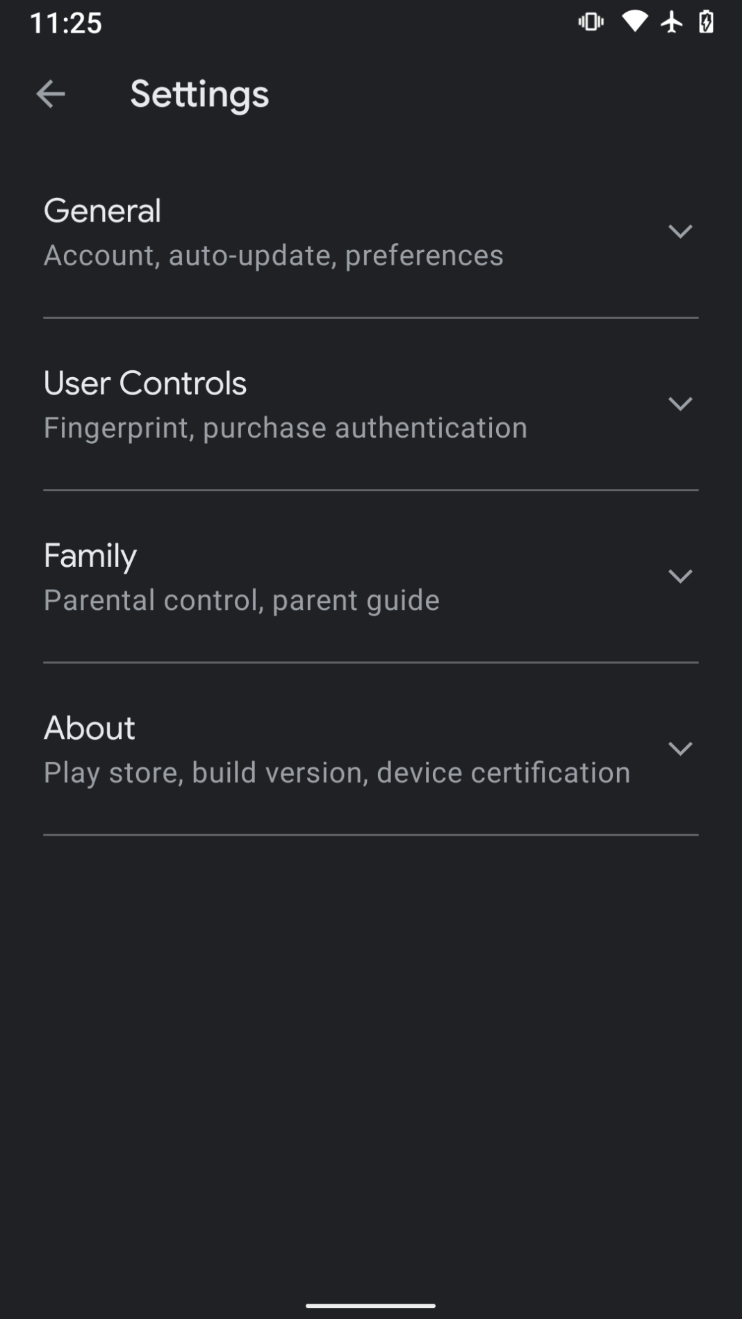 Αυτό είναι το νέο μενού των ρυθμίσεων του Google Play Store, τέλος το ...