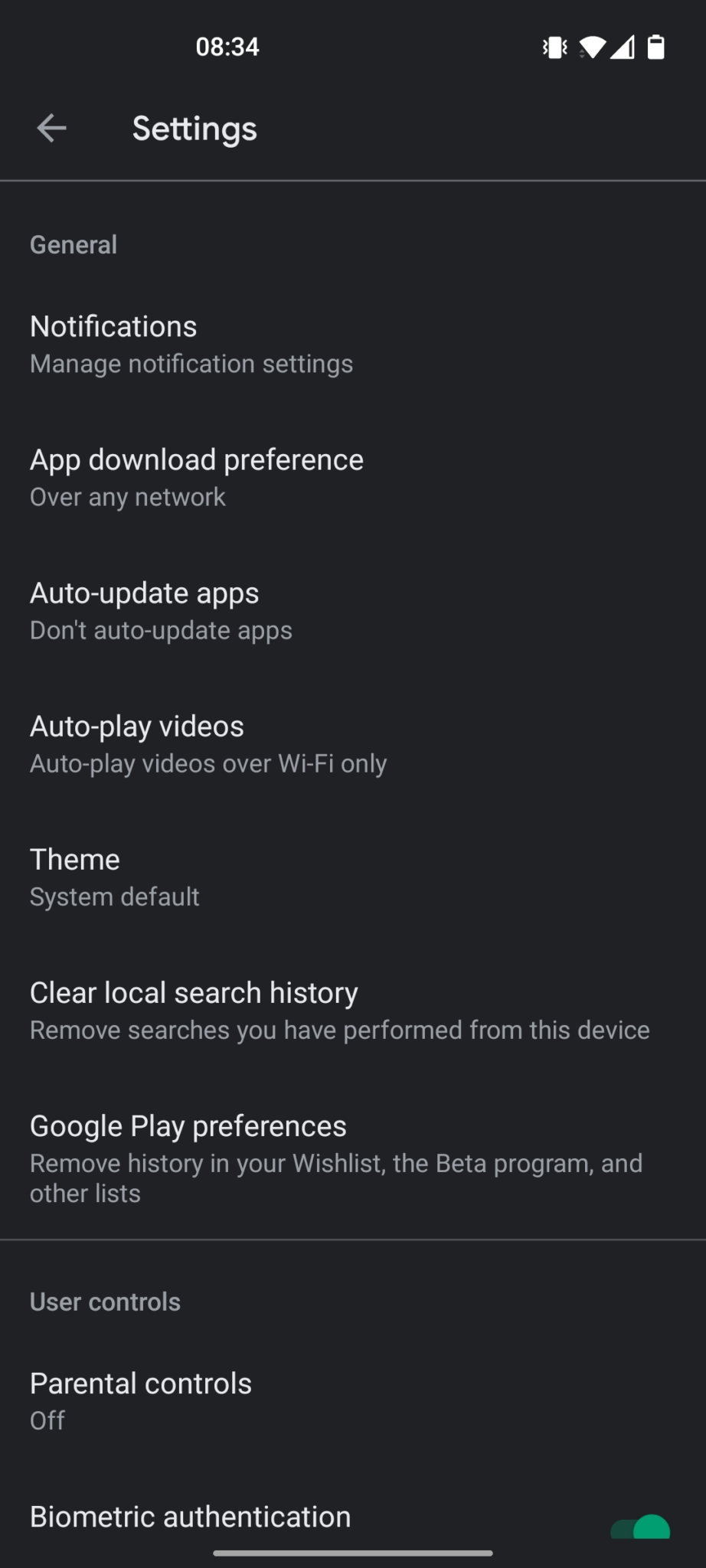 Αυτό είναι το νέο μενού των ρυθμίσεων του Google Play Store, τέλος το ...