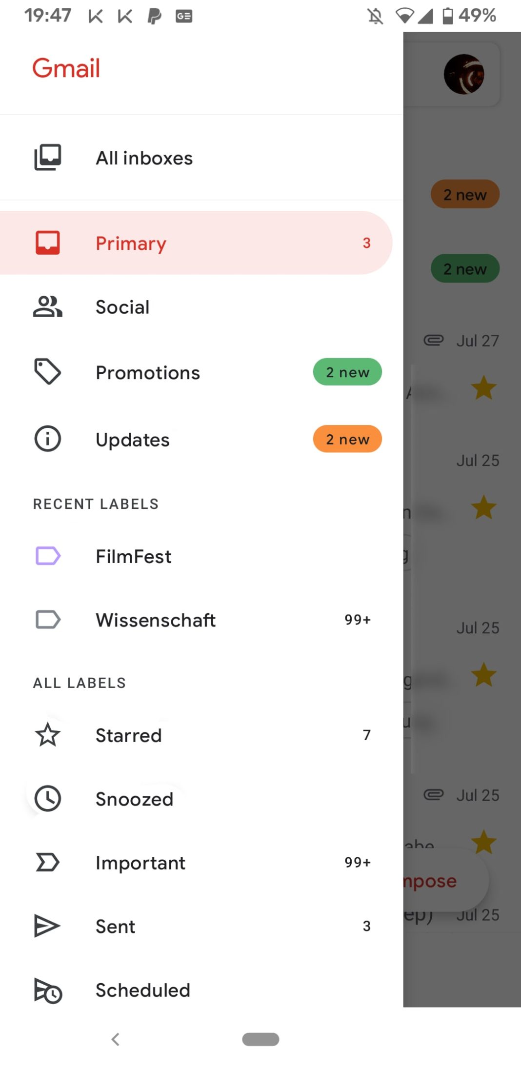 Η Google ανανεώνει τα χρώματα στο Gmail στο Android! (screenshots) - Techmaniacs