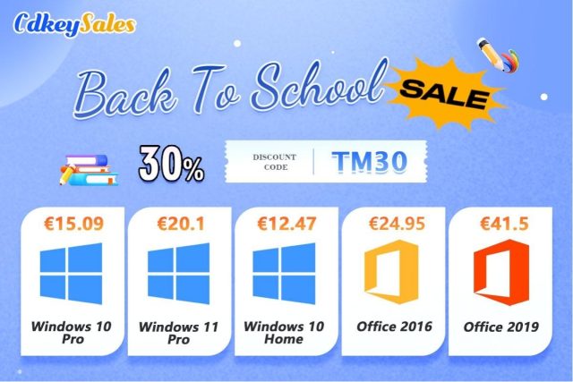 Cdkeysales Back to School Sale: Windows 11 Pro με μόλις 20€, Office για 25€ - Techmaniacs