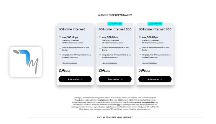 Nova 5G Home Internet: Τέλος το πακέτο 30Mbps, τιμές & όρια | Techmaniacs